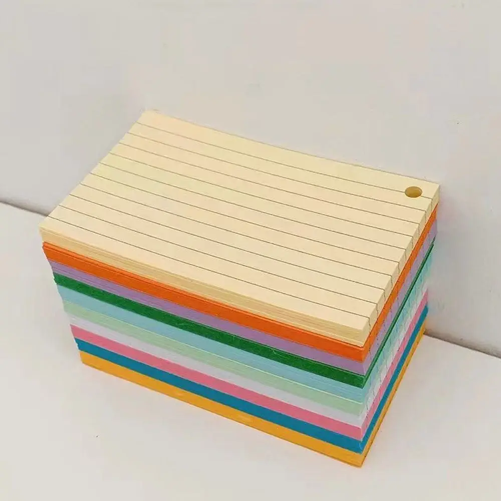 50Pcs-Binder-Horizontal-Line-Memo-Book-Loose-Leaf-Index-Cards-Flash ...