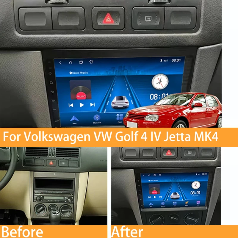 Android-For-Volkswagen-Golf-Mk-4-2004-2008-Auto-Carplay-GPS-Navigation ...