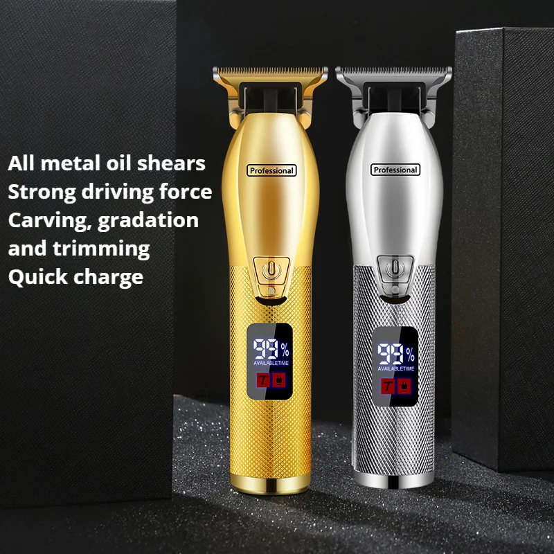 New-charging-LCD-home-hair-clipper-oil-head-electric-clipper-hair-salon ...