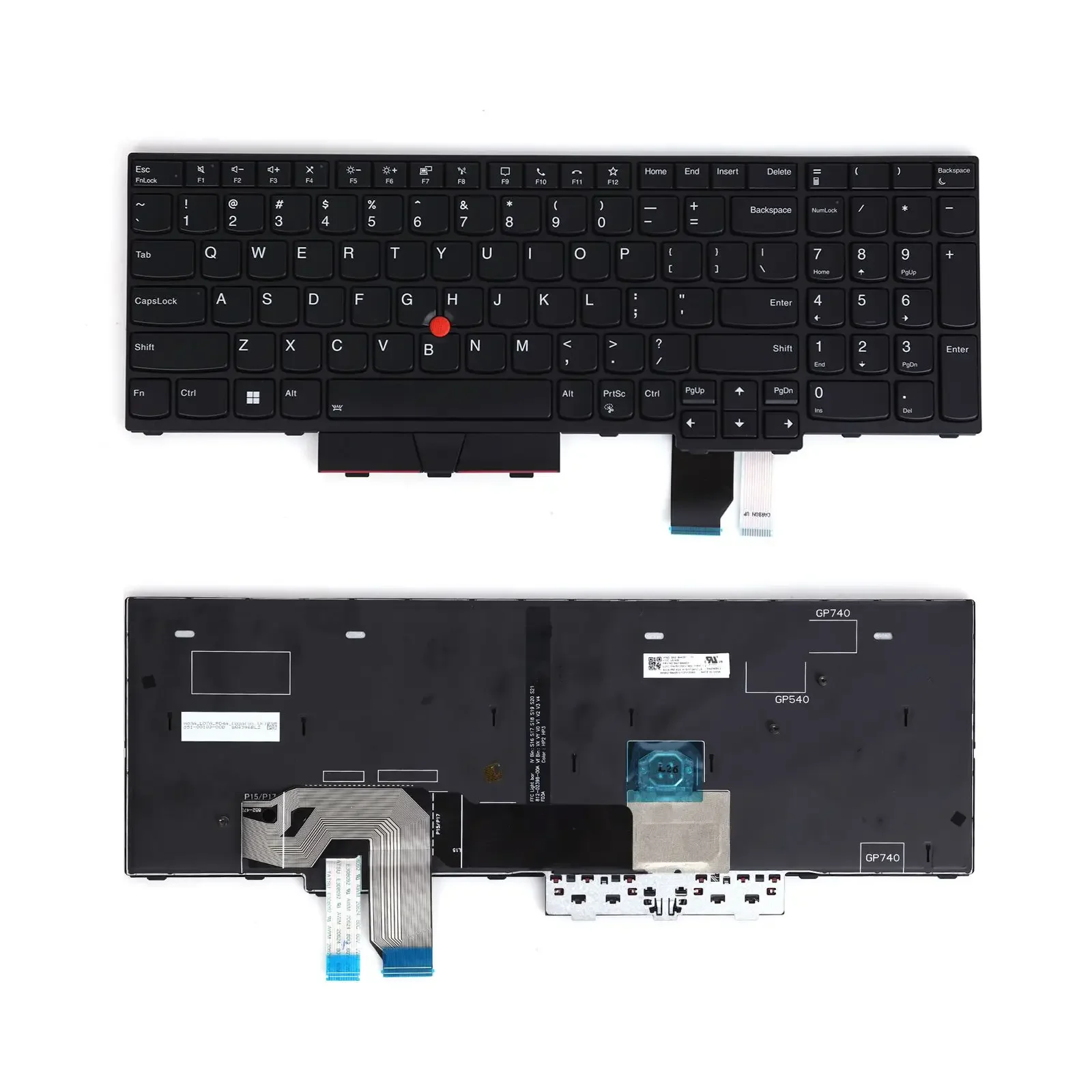 US Laptop Keyboard for Lenovo Thinkpad T5G GEN2 P15 GEN2 P17 GEN2 ...