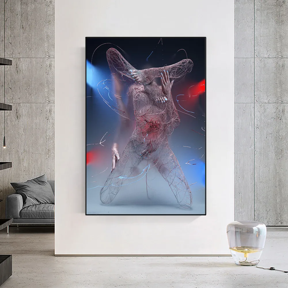 Abstract Love Art Couple