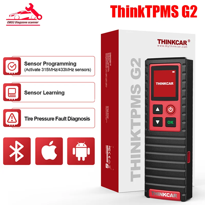 THINKCAR THINKTPMS G2 TPMS Car Tire Pressure Diagnostic Tool Automotive ...