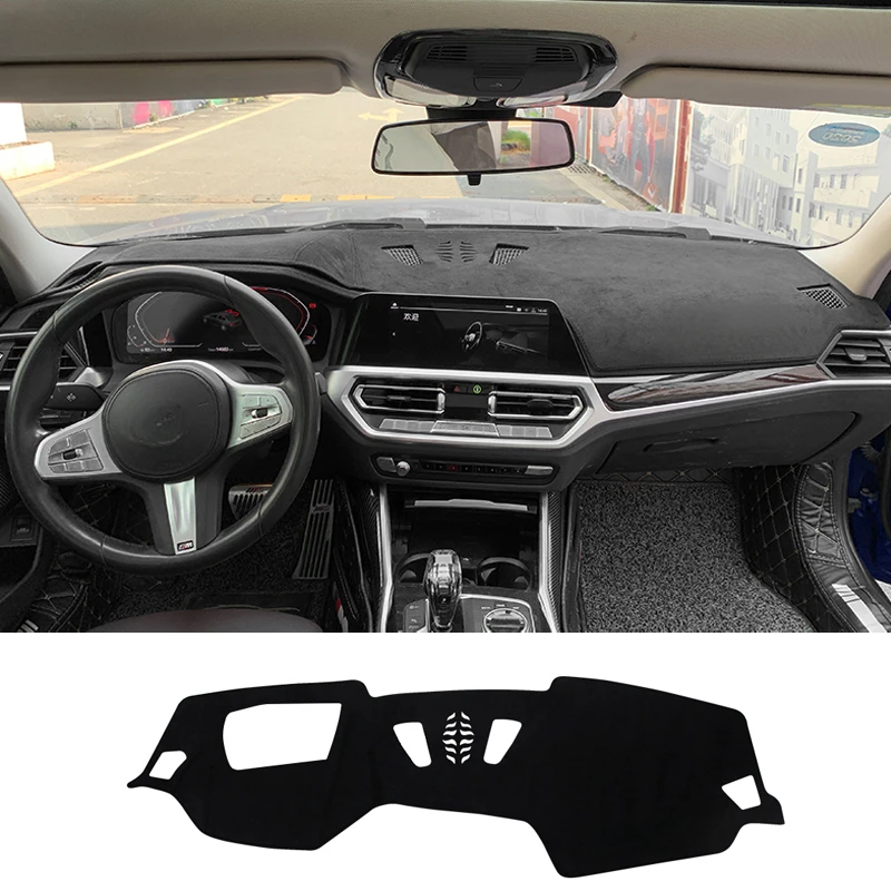 Flannel Dashboard Cover Mat For BMW 3 4 Series G20 G21 F30 F31 F32 F33 ...