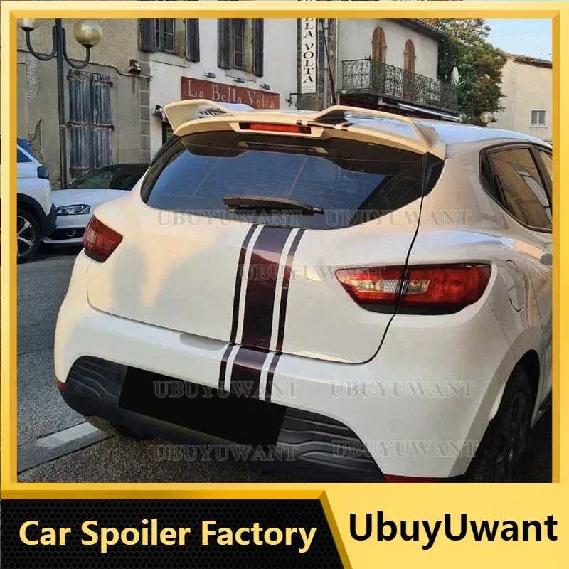 For-Renault-Clio-2013-2018-MK4-V-Style-Spoiler-Carbon-Fiber-FRP ...