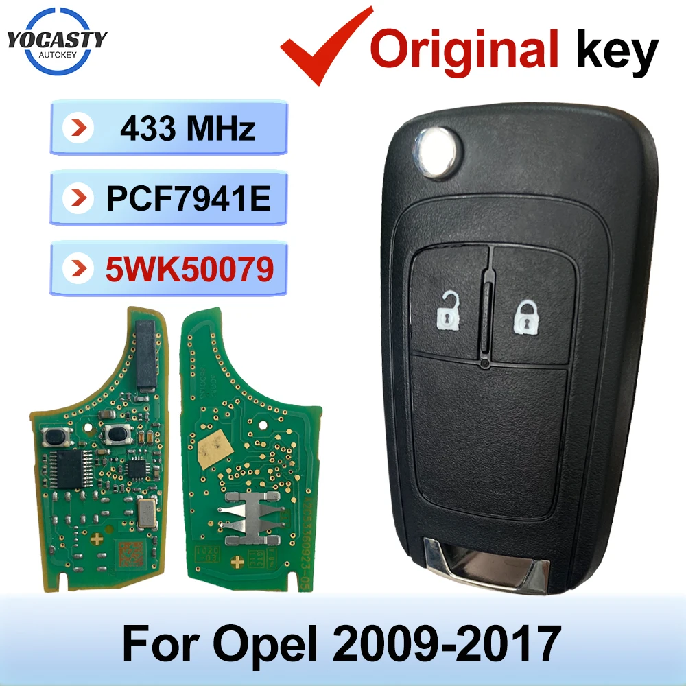 Original Flip Remote Key For Opel Vauxhall Corsa Tourer Cascade E ...
