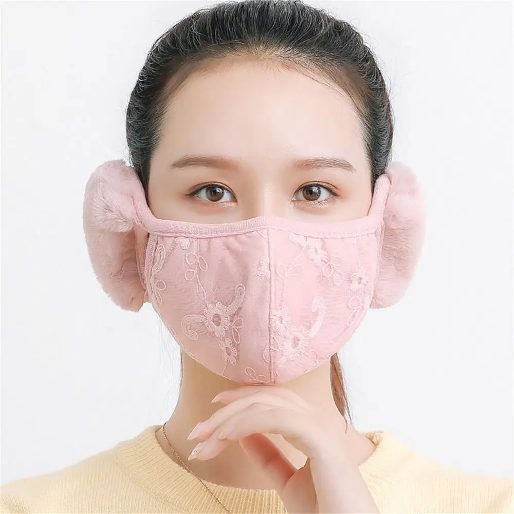 Cache-oreilles,Cache-oreilles en dentelle pour femme, cache-oreille ...