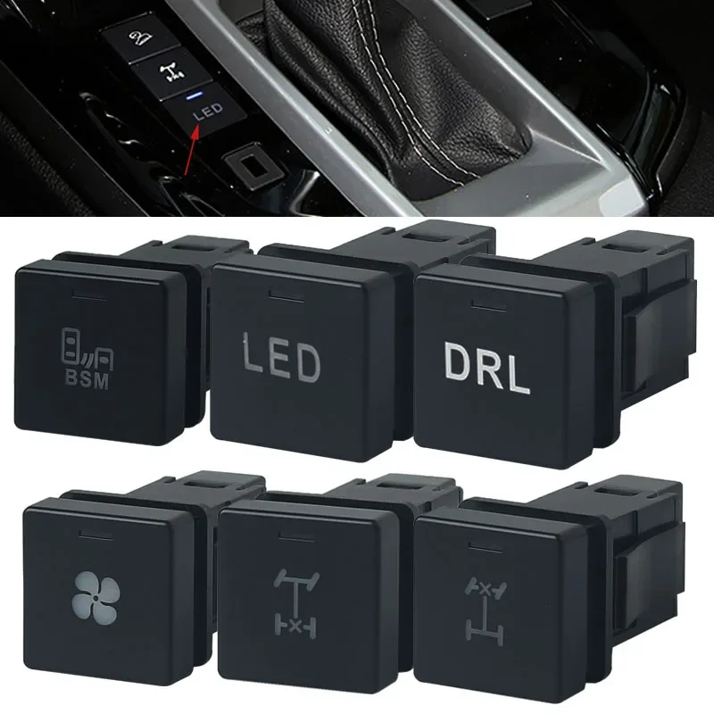 Car-LED-DRL-BSM-Fan-Front-Rear-Differential-Lock-Switch-with-Connecting ...