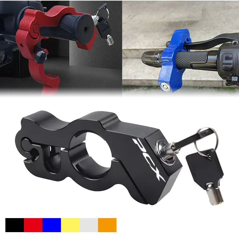 Motorcycle-Handlebar-Scooter-ATV-Brake-Clutch-Security-Safety-Theft ...