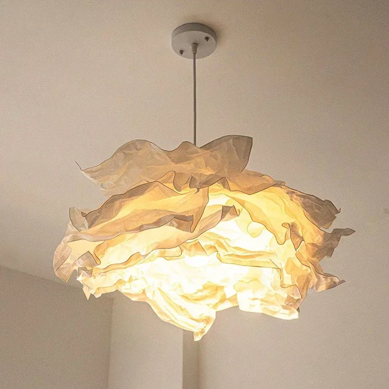 Modern Nordic Paper Art Pendant Lights Living room Bedroom Restaurant ...