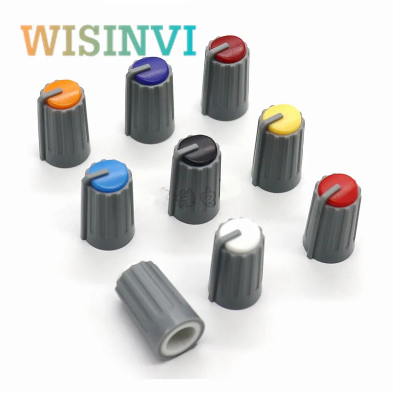 10PCS Mixer Adjustment Knob Diameter 10.5mm Height 18mm Plastic Knob ...