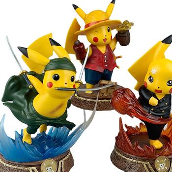 19cm Pokemon Pikachu Monkey D Luffy Roronoa Zoro | One piece ...