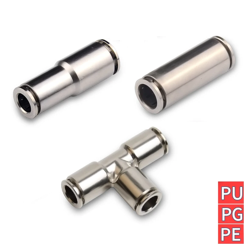 PU PG PE Brass Metal Pneumatic Quick Coupling 4 6 8 10 12mm Apply Air ...