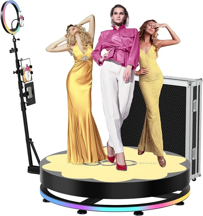 360-Photo-Booth-Machine-for-Parties-80CM-for-2-4-PPL-APP-Control-LED ...