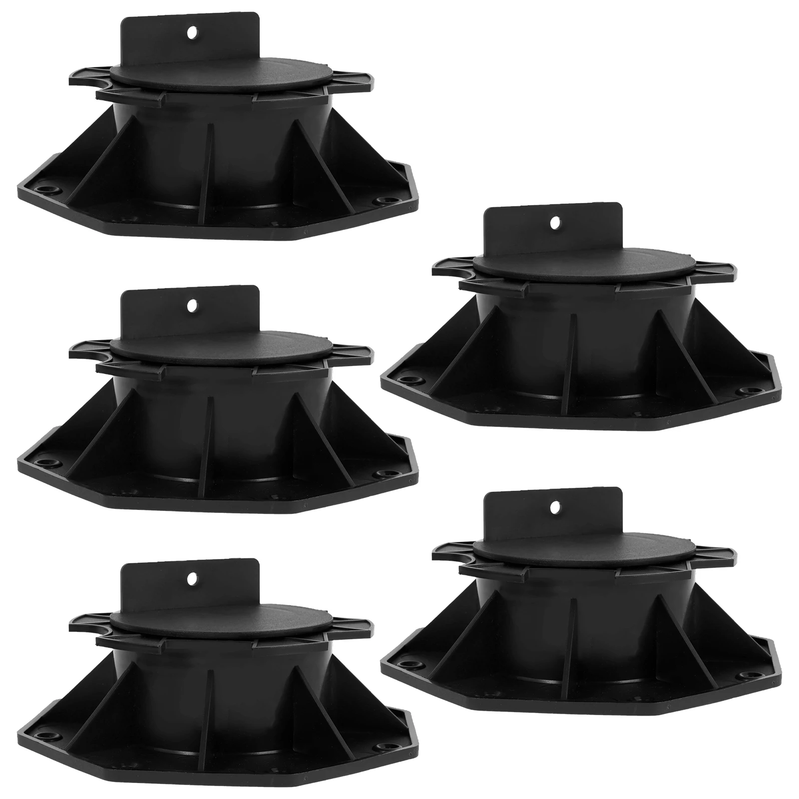 5Pcs Deck Support Pedestals Adjustable Deck Raising Support Base ...