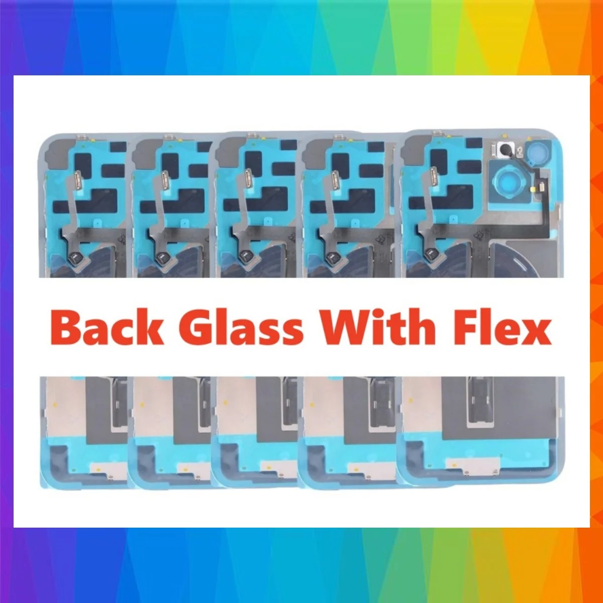 Replacement Back Glass Housing For iPhone 14 15 16 Pro Max Plus Rear ...