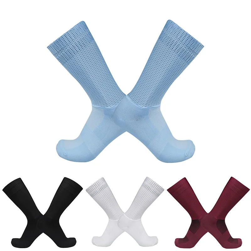 Bike New Summer Aero Team Cycling Socks Silica Gel Non-slip Breathable ...