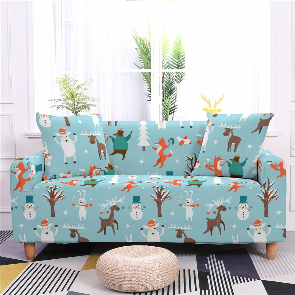 Bow-wreath-stretch-slipcover-Christma-gift-Santa-Claus-Slipcover-Home-full-package-a-slipcover ...