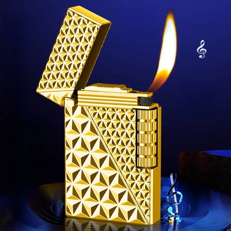 New-Metal-Steel-Voice-Oblique-Fire-Inflatable-Lighter-Sideslip-Grinding ...