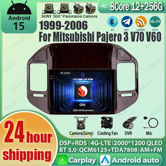 Android 15 Carplay Auto 2K Screen Car Radio Multimedia Player For ...