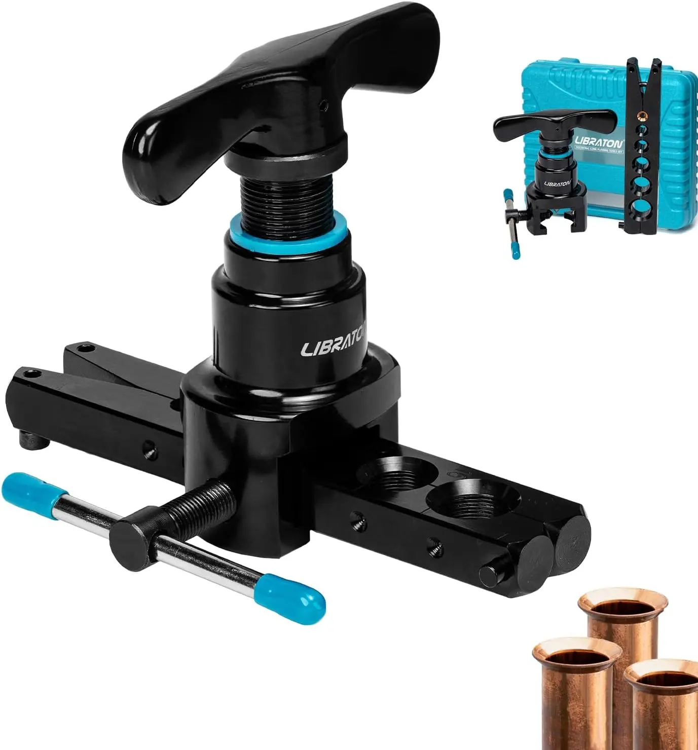LIBRATON-Flaring-Tool-HVAC-Flaring-Tool-Kit-Metric-SAE-45-Eccentric ...