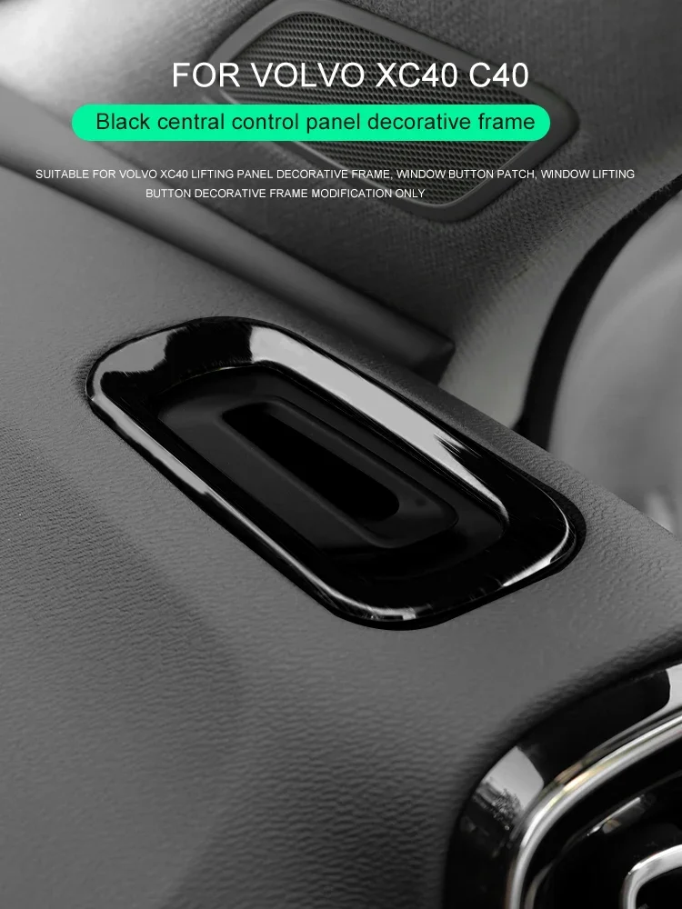 For Volvo XC40 C40 instrument panel decoration accessories Black car ...