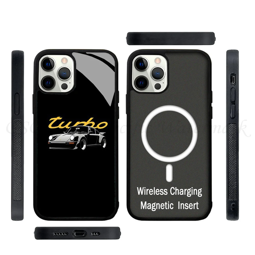 Porsche-930-Illustration-Black-Turbo-Mobile-Phone-Cases-For-IPhone-15 ...