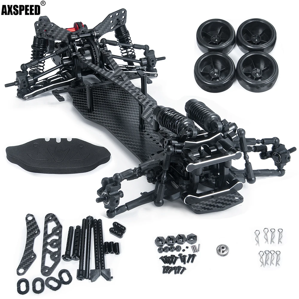 AXSPEED 3Racing Sakura D5 Frame Kit with Belt Drive Wheel Rims Shock ...