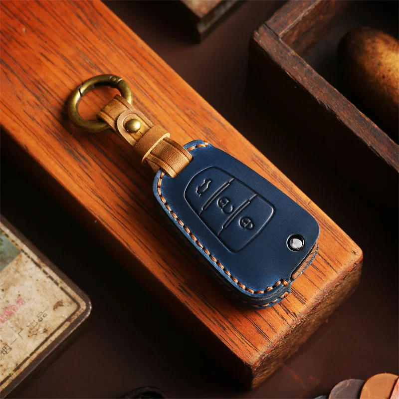 Crazy-Horse-Leather-Key-Case-Key-Chain-Cover-For-Ha-Ma-V70-Fumila-M3 ...
