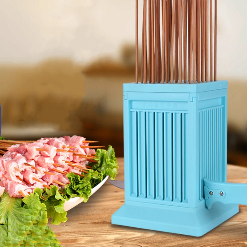 Meat-Cutter-String-Meats-49-Grids-Rotisserie-Lamb-Beef-Barbecue-Skewer ...