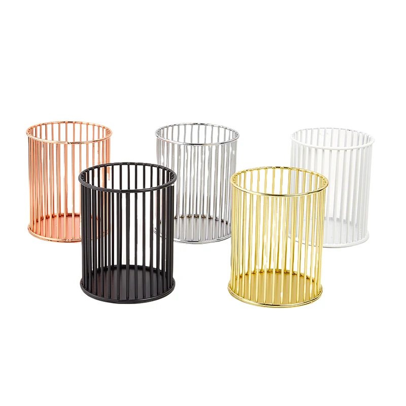 Rose-Gold-Desktop-Pen-Holder-Desk-Box-L-pis-Organizer-Home-Decor ...