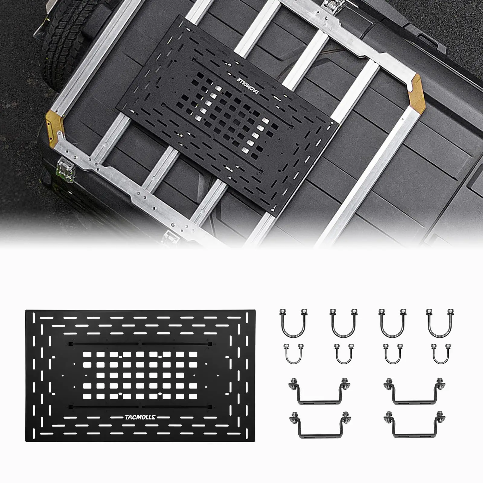 Universal Roof Rack MOLLE Panel For Car Top Luggage Holder Tactical ...