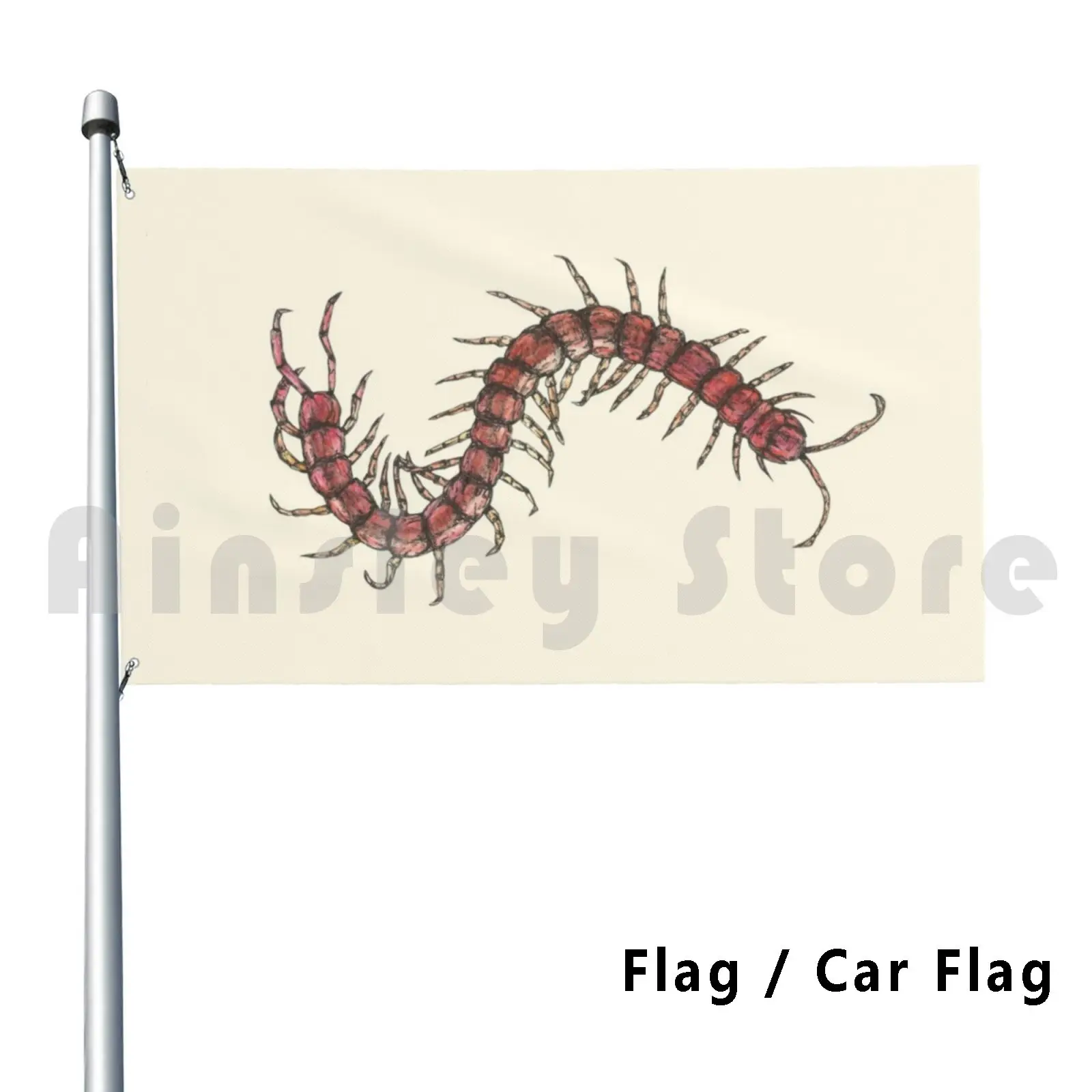 Centipede-Flag-Car-Flag-Printing-Custom-Centipede-Insect-Animal-Garden ...