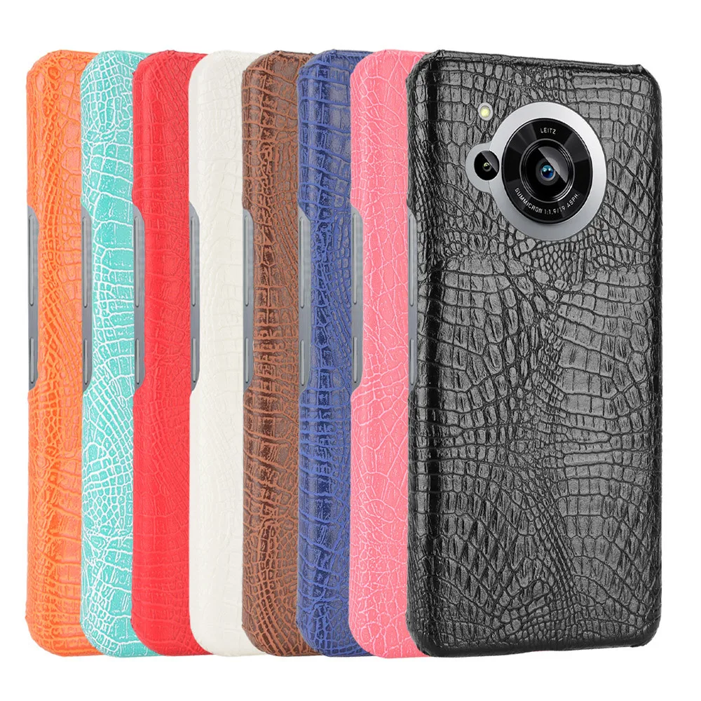 For-Sharp-Aquos-R7-Case-Luxury-Crocodile-Skin-PU-Leather-Hard-Back ...