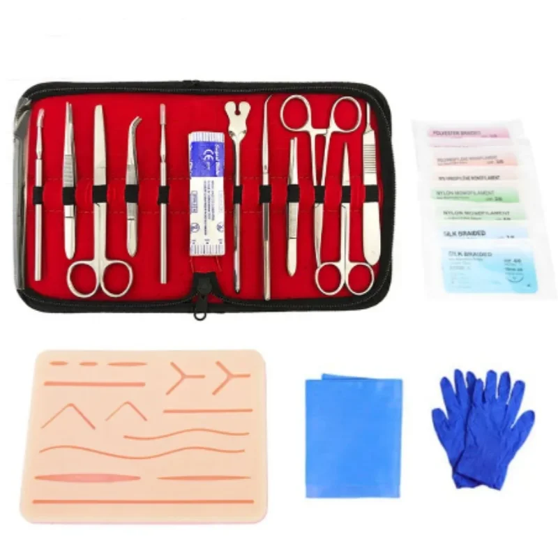 Medical-Students-Suture-Practice-Kit-Surgical-Training-with-Skin-Pad ...