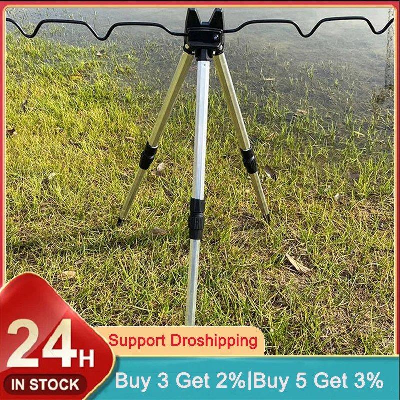 Fishing-Rods-Support-Multifunction-Telescopic-Rod-Holder-Foldable ...