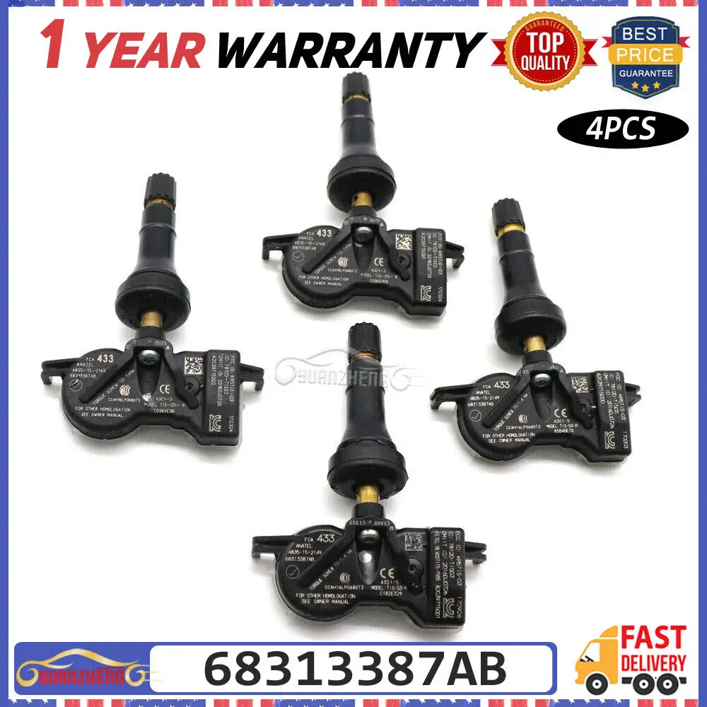 68313387AB-433Mhz-Car-TPMS-Tire-Pressure-Sensor-For-Chrysler-Pacifica ...