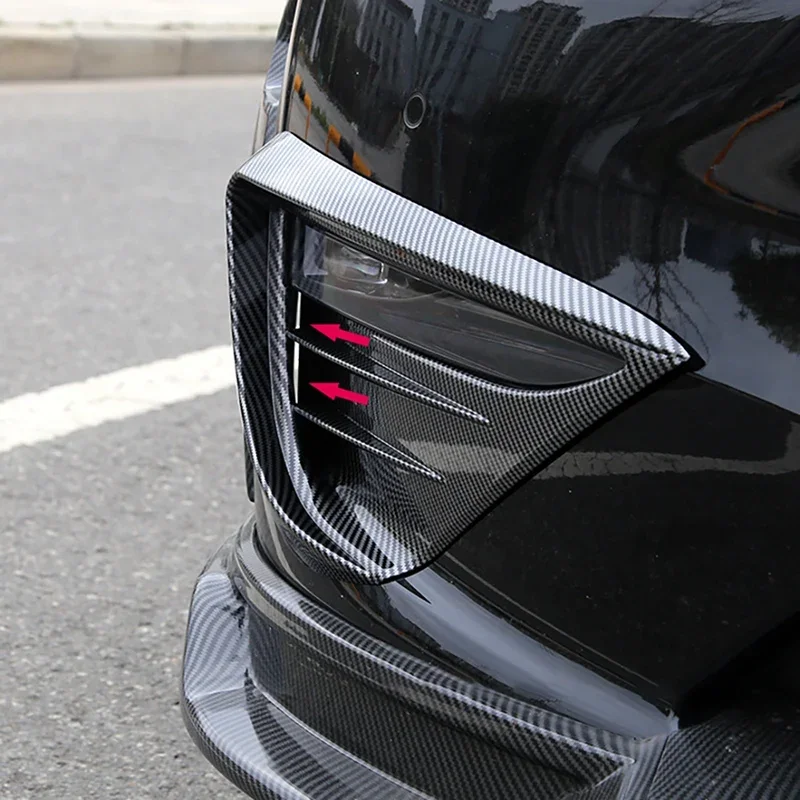 Fog Lamp Wind Knife Spoiler Blade Trim for Tesla Model Y 2021-23 Front ...