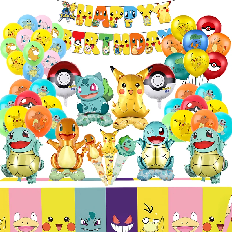 Decoraciones-de-fiesta-de-cumplea-os-con-tem-tica-de-Pok-mon-juego-de ...
