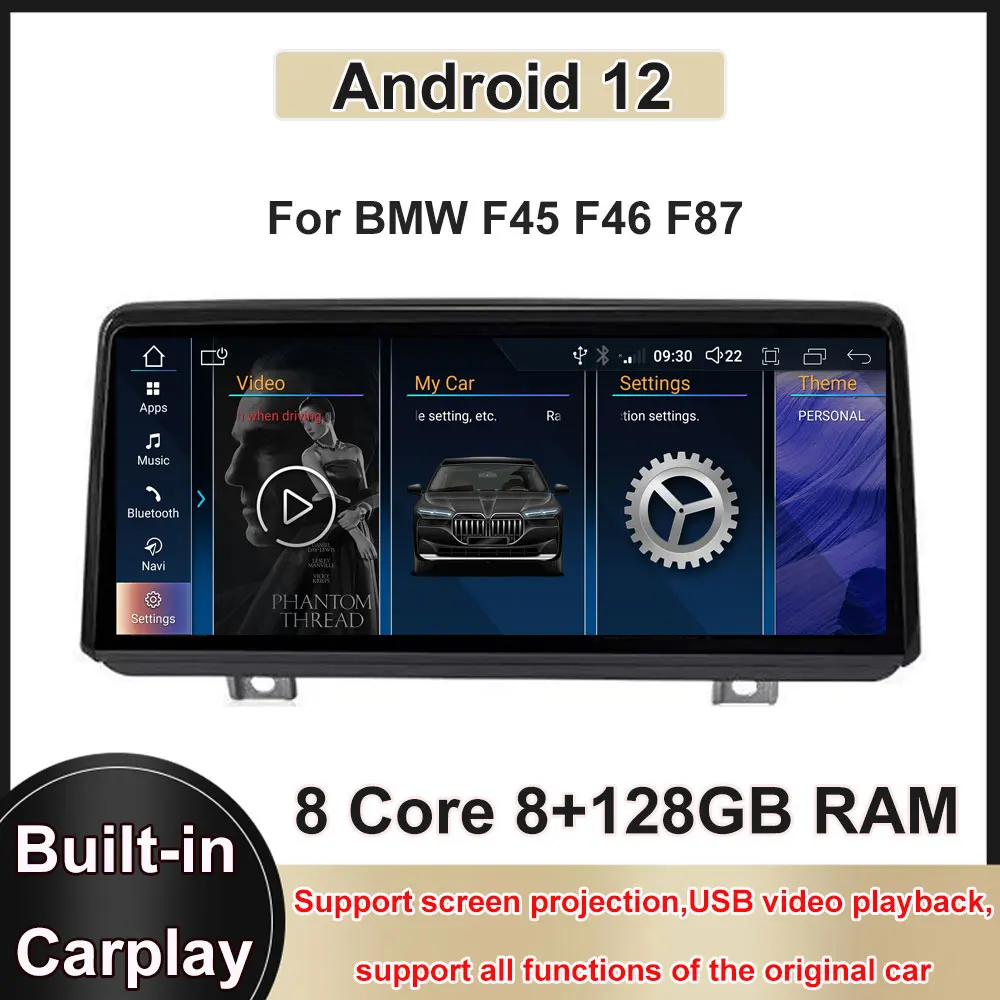 8.8 Inch Android 12 Touch Screen For Bmw F45 F46 F87 Car Accessories ...