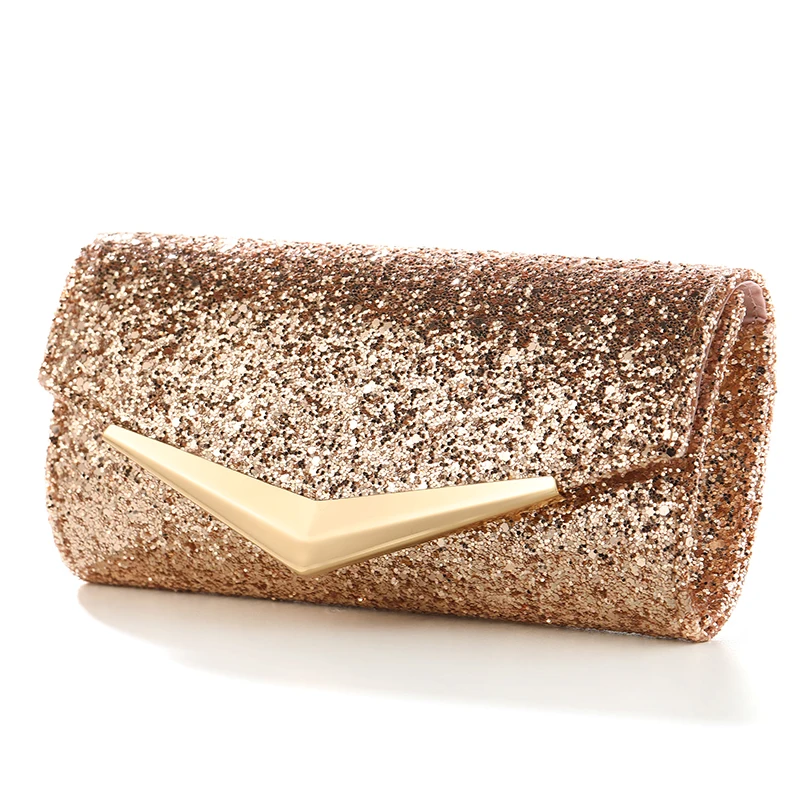 Stylish-Evening-Party-Bag-Sequin-Clutch-Bag-Elegant-Chain-Wedding ...
