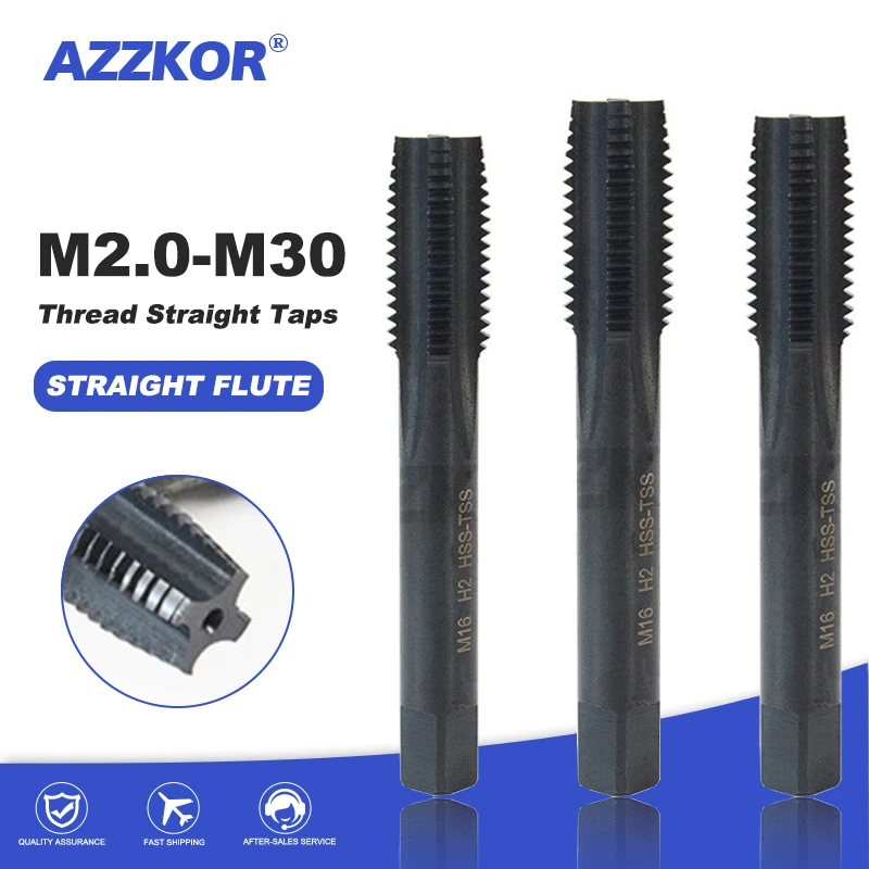 Metric Thread Straight Taps Pot Hsse Straight Flute AZZKOR Thread Screw ...