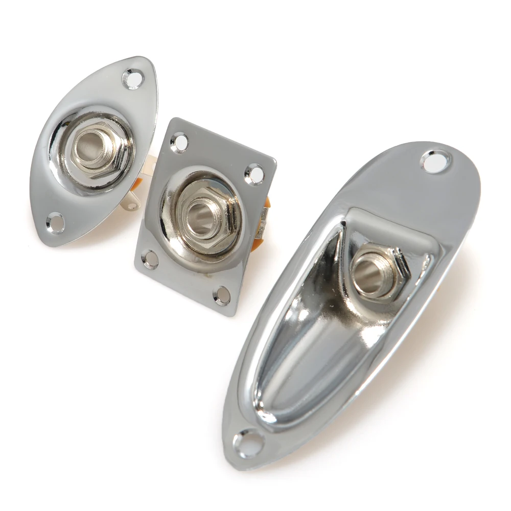 Square-Style-Plate-Guitar-Bass-1-4-Output-Input-Jack-Socket-for ...