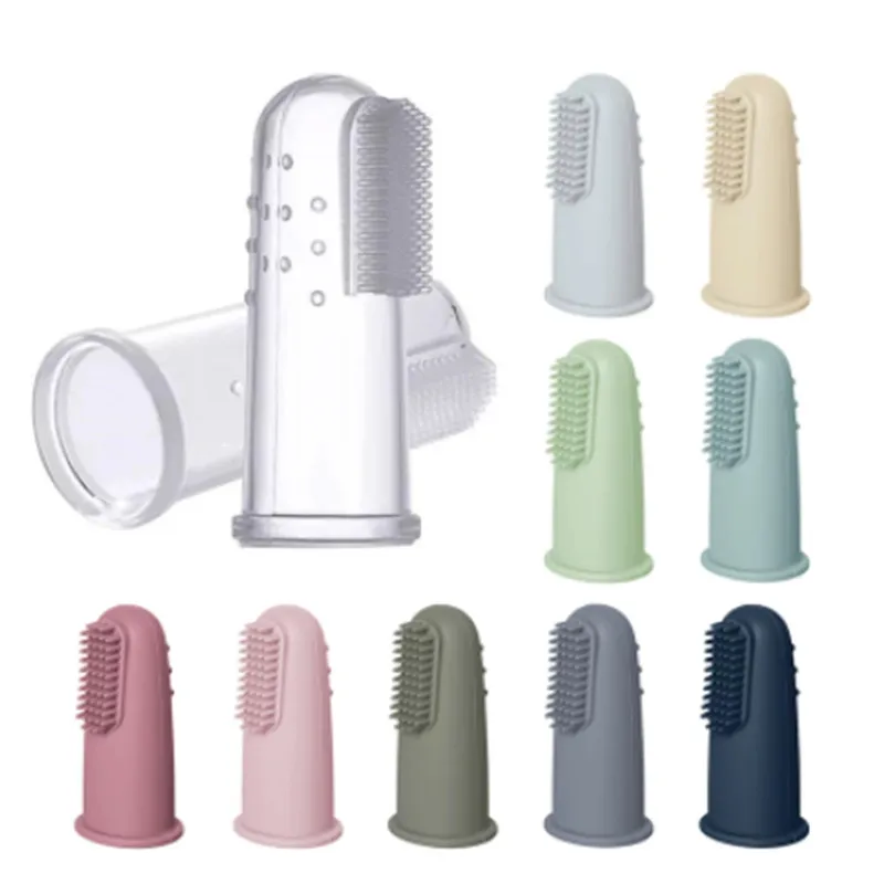 Baby-Finger-Toothbrush-Silicon-Toothbrush-Box-Children-Teeth-Clear-Soft ...