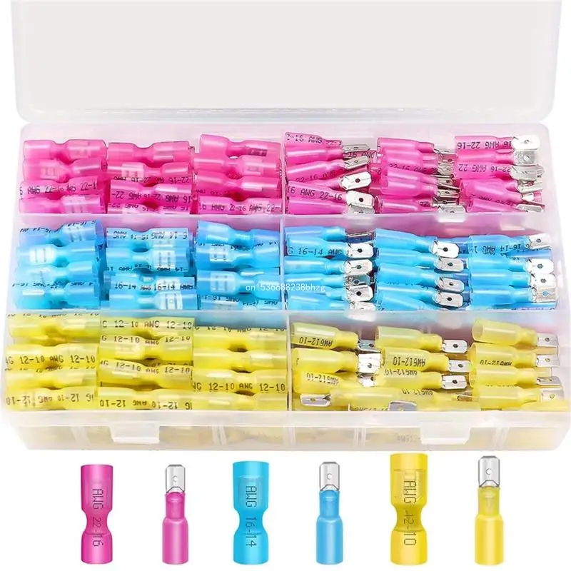 Electrical-Spades-Terminals-Heat-Shrink-Insulated-Connectors-Multiple ...