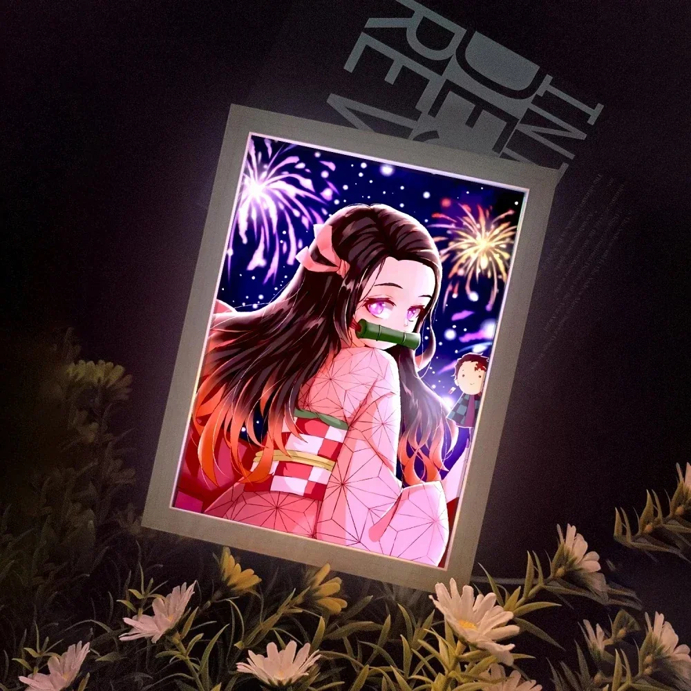 Anime-Light-Painting-Kyojuro-Rengoku-Kimetsu-Demons-Slayer-Led-Photo ...