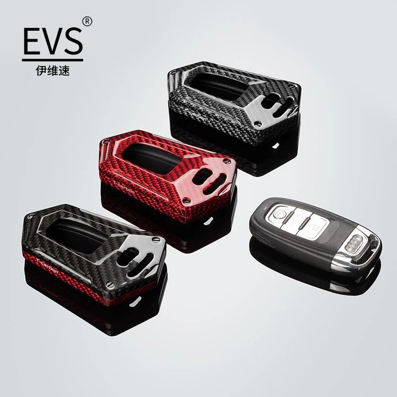 Carbon-Fiber-Car-Key-Case-Cover-Compatible-With-Audi-A6-A7-A8-Q8-2018 ...