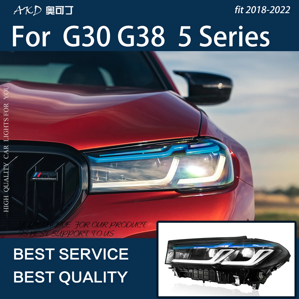Car Lights For G30 G38 2018-2022 5 Series Led Laser Headlight 520i 525i ...