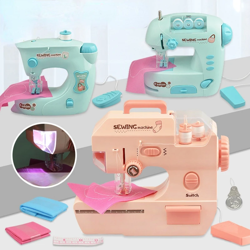 Girl At Sewing Machine