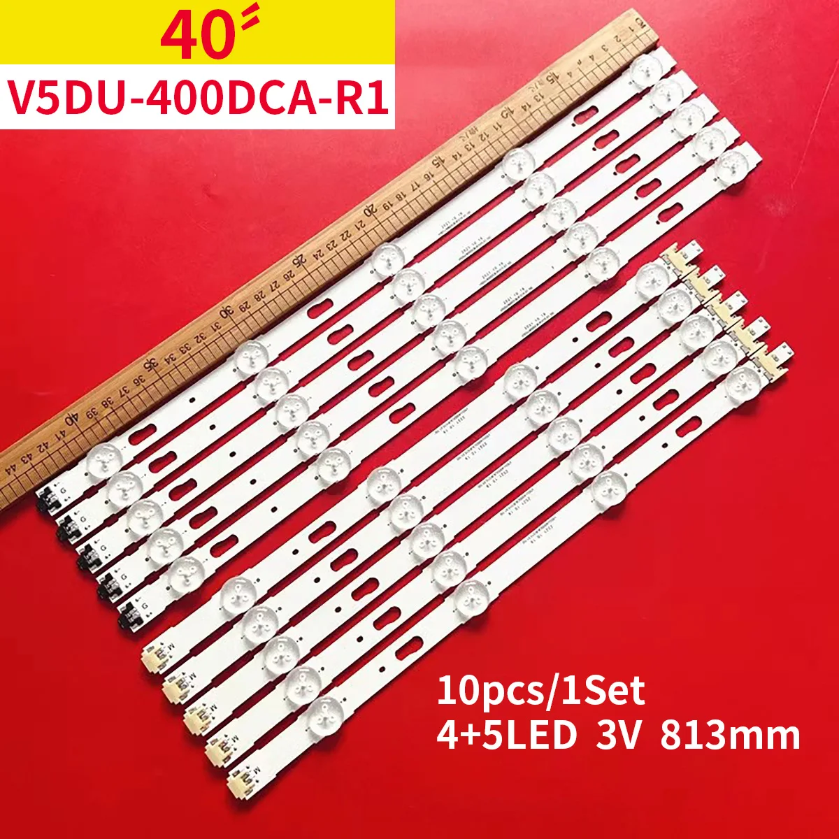 10pcs LED bar For Samsung UE40MU6105K UE40JU6500 UE40JU6400 UE40MU6100K ...