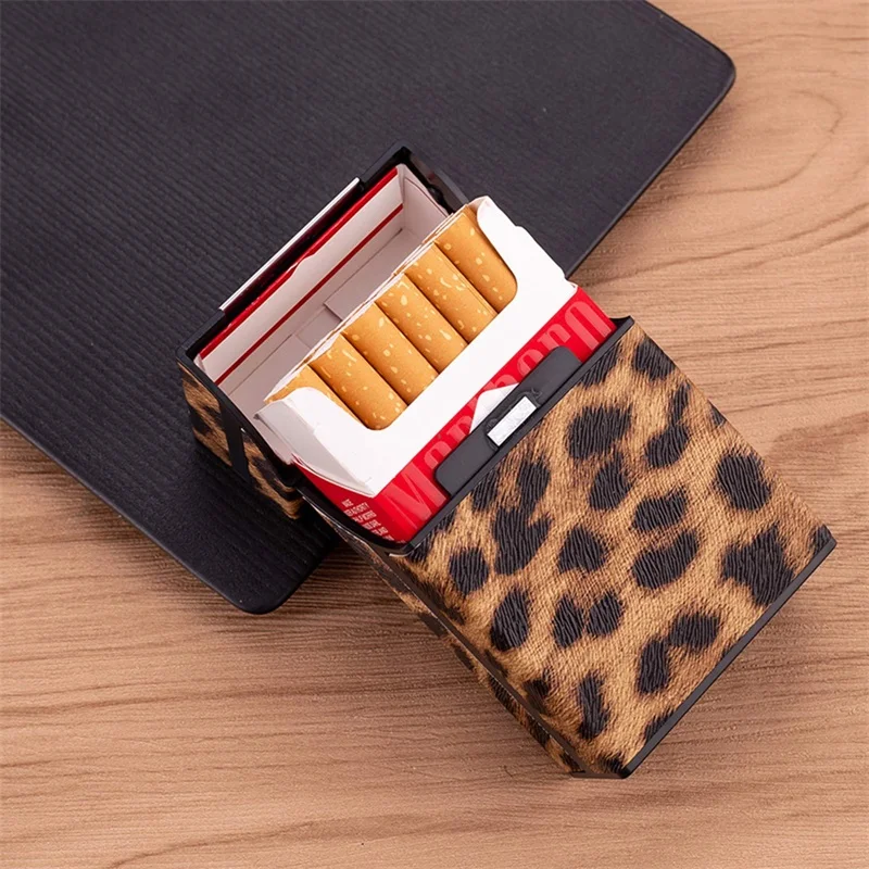 Leopard-Print-Cigarette-Case-Cover-Tobacco-Case-Flip-Cover-Portable ...
